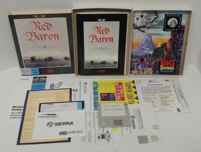 Red Baron Expansion Disk Mission Builder MS DOS 5.25" PC 1992 Big Box ...