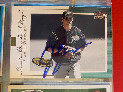 JACE BREWER AUTOGRAPHED SIGNED 2001 FLEER GENUINE CARD | eBay