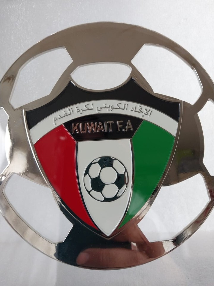 RARE Official Kuwait Kuwaiti Plaque emblem Football Soccer Federation F ...