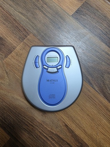 Vintage Matsui CD200 Personal Portable CD Player Diskman Silver Used ...