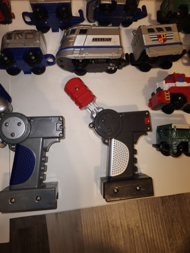 Lot Of Fisher Price Geo Trax Train Set Rail & Road System Toy ...