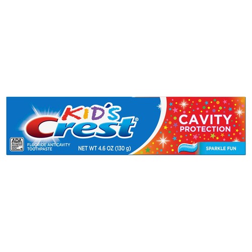 Crest Kid's Fluoride Toothpaste Cavity Protection Sparkle Fun Flavor 4. ...