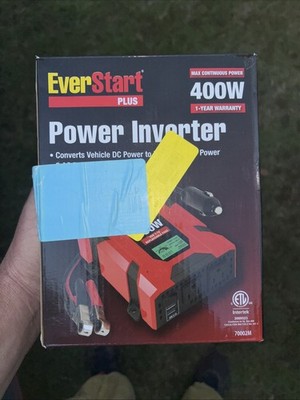 EverStart Plus 400W Power Inverter Model 70002M 12.8V USB 3.1A New ...