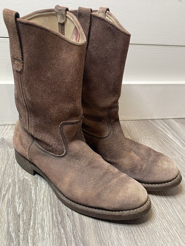RED WING/PECOS ROPER WALNUT/Pecos boots/US10D/BRW/Suede Narrow Fit | eBay