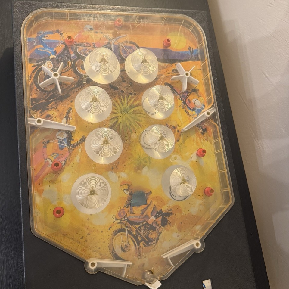 Vintage 1977 Marx Cycle Race Pinball Game Motorcycle Toy – For Repair ...