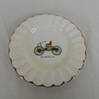 Lot of 7 Porcelain Antique Car Display Plates Gold Trim Ashtray 6 inch ...