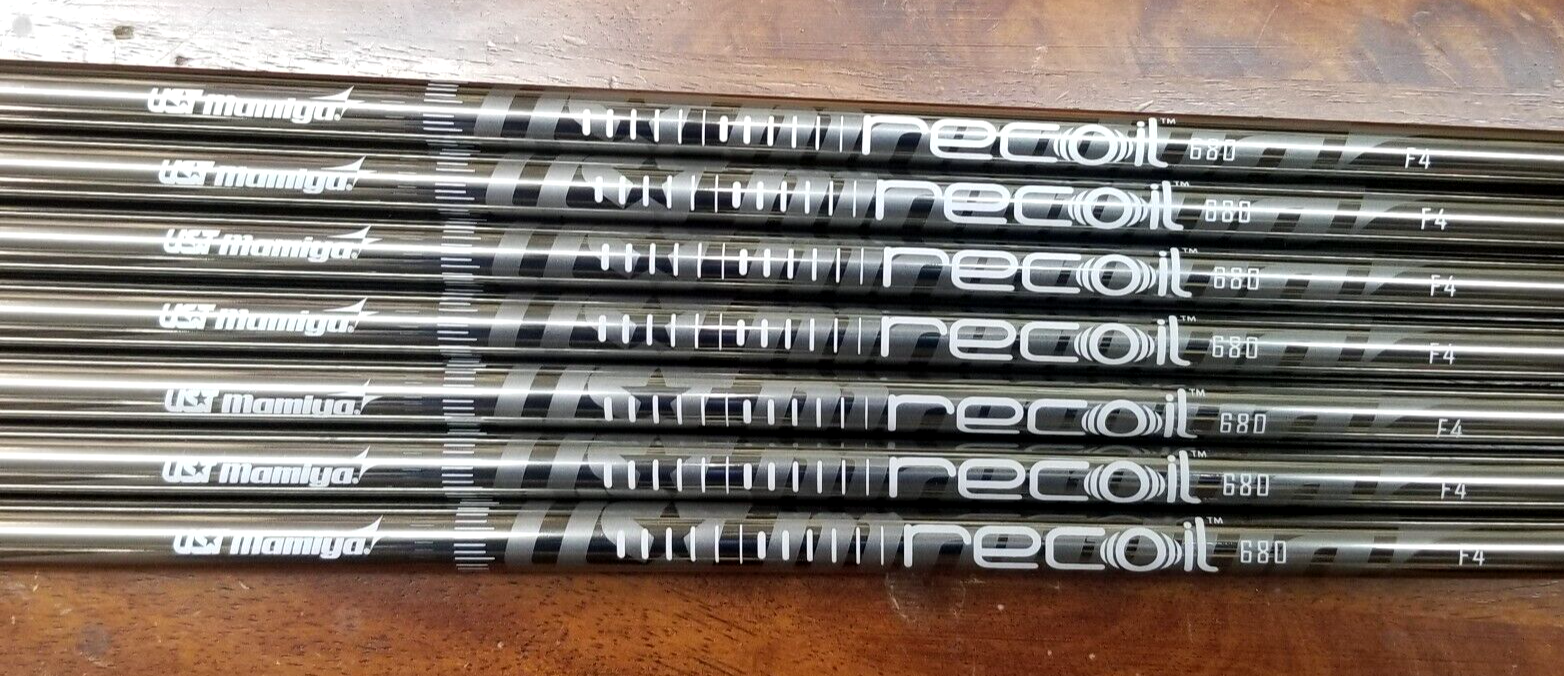 UST RECOIL 4-PW 680 F4 STIFF FLEX GRAPHITE IRON SHAFTS .355 taper Tip ...