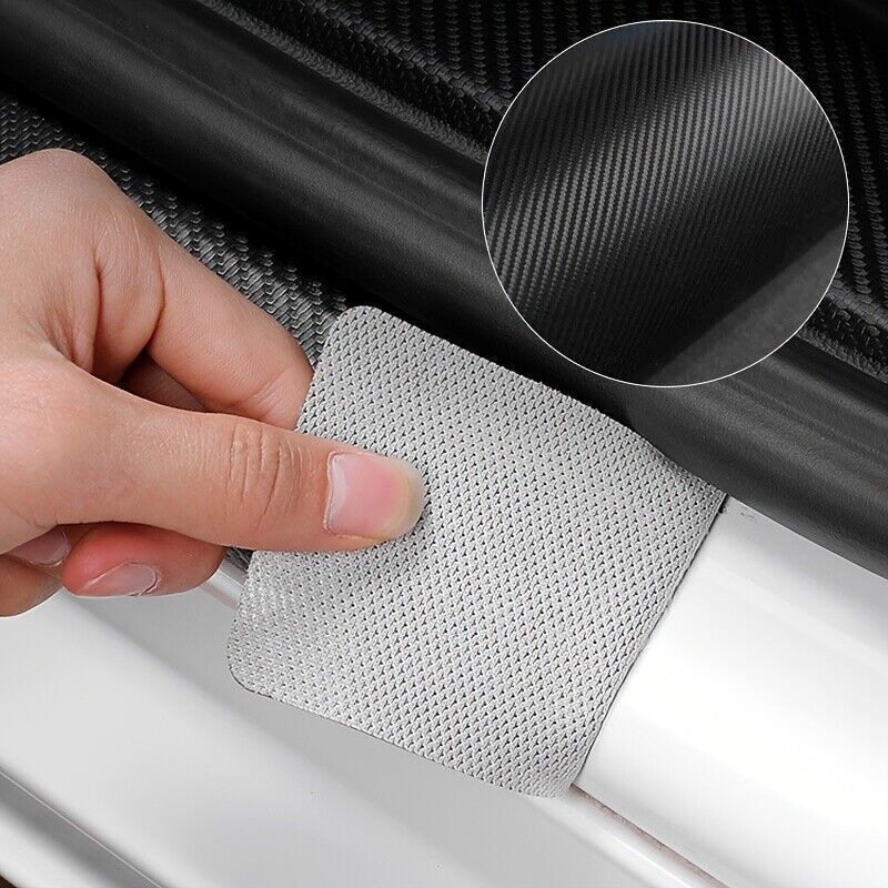 Leather Carbon Fiber Car Door Sticker For Civic Auto Accessories | eBay
