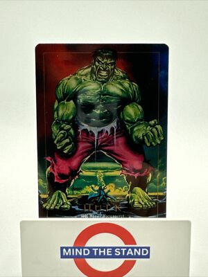 2023 1992 Marvel Masterpieces Metal Hulk Card FPG Jusko Kickstarter ...