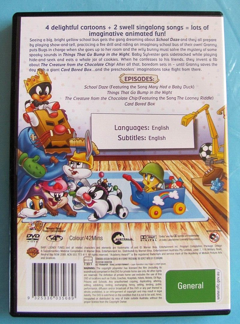 BABY LOONEY TUNES Volume 2 DVD Let's Play Pretend Region 4 | eBay