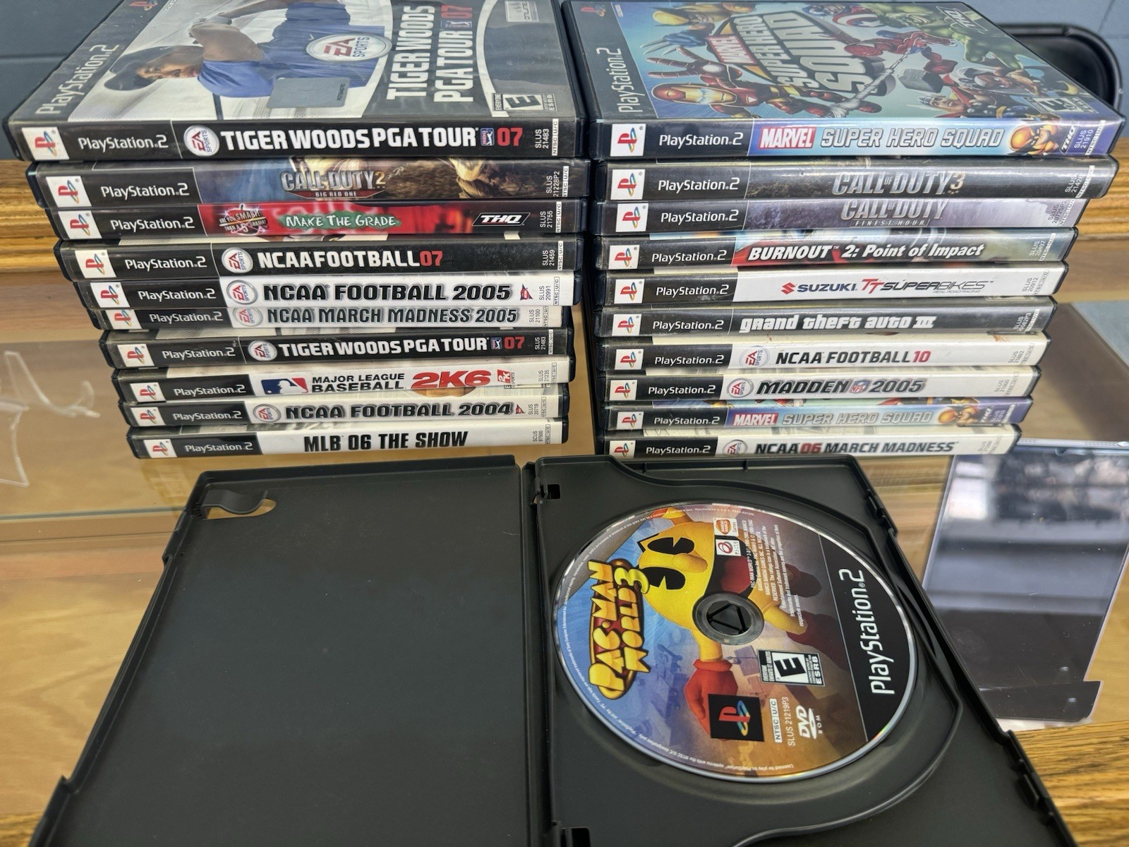Lot Of 21 Ps2 Games Madden Burnout Call Of Duty Tiger Woods Grand Theft ...