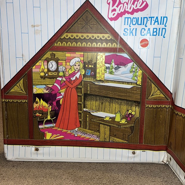 Vintage Barbie Mountain Ski Cabin Case 1972 Mattel 4283 for sale online ...