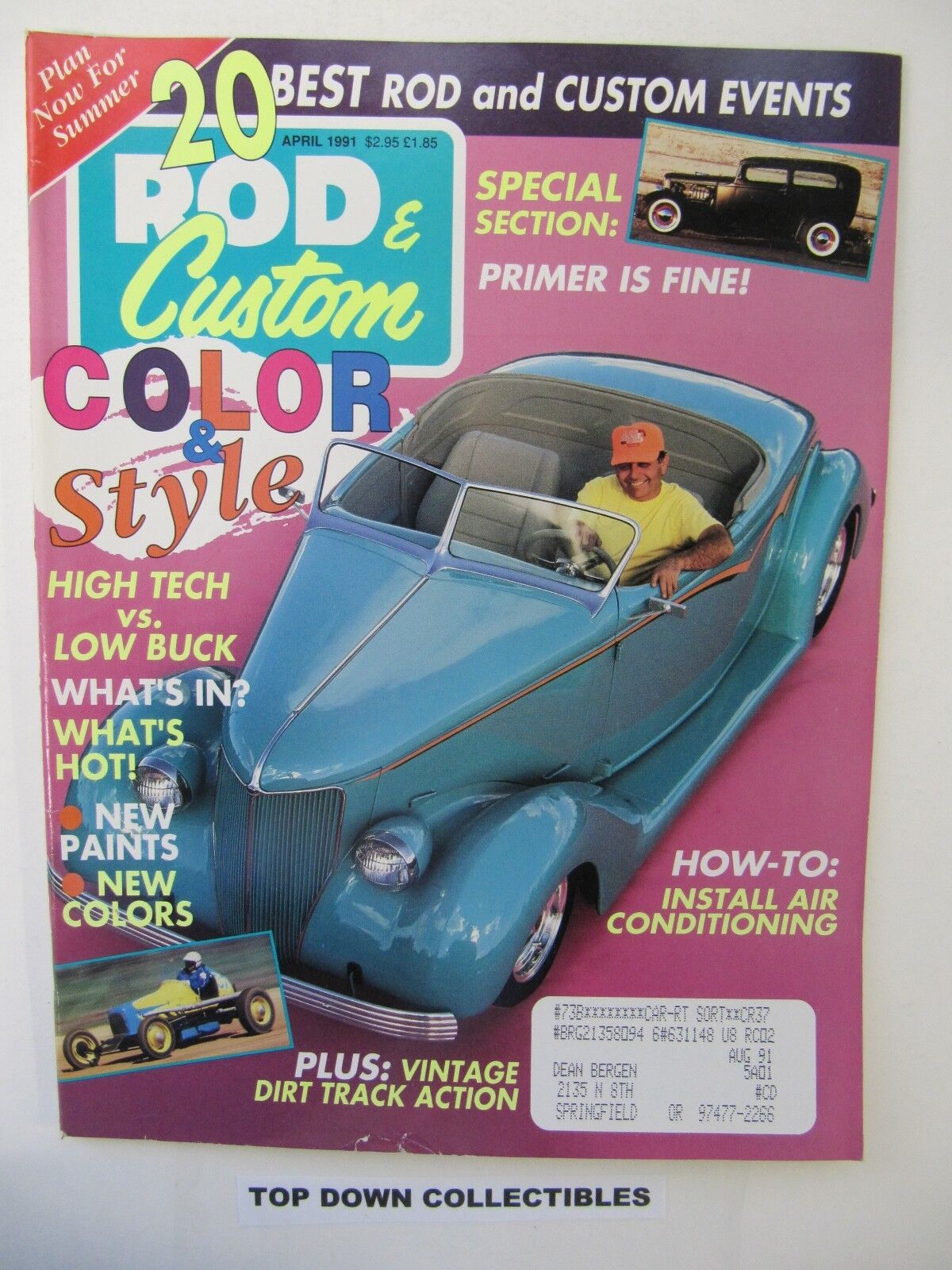 Rod & Custom Magazine April 1991 Wayne Bloomfield's '50 Ford, Michigan ...