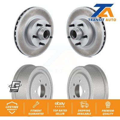 Front Rear Disc Brake Rotors Drum Kit For Ford Ranger With 10" Diameter ...