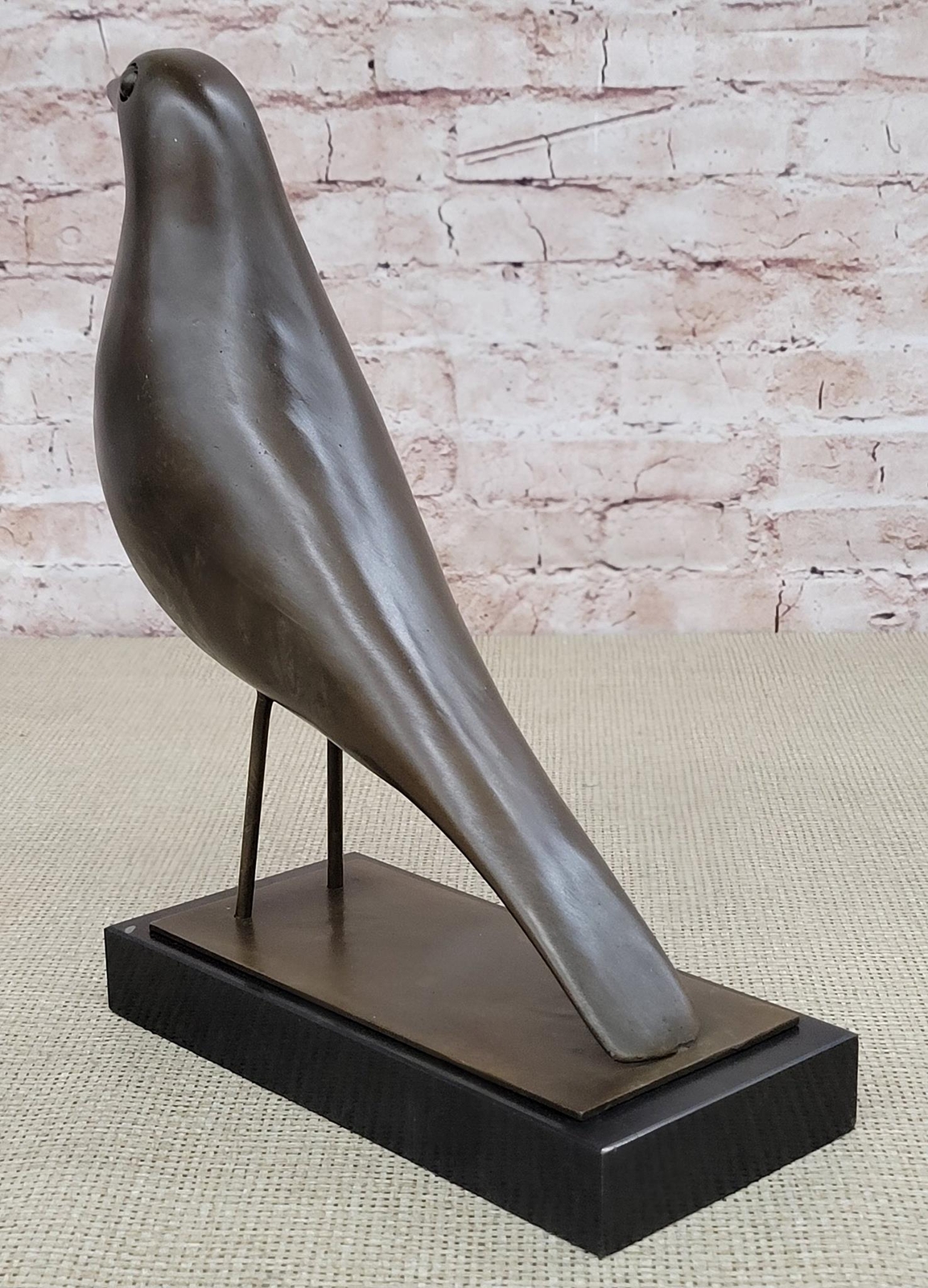 Smooth Bird Modern Art Hot Cast Bronze Sculpture Original Art on Marble Base | eBay