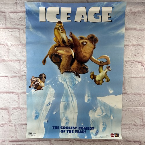 Vintage 2002 Coca-Cola Ice Age movie poster. 23.5” By 17” Vintage Movie ...