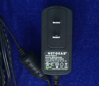 Netgear 120 Volt AC 60 hz to 12 volt DC 1.0 A - Power adaptor | eBay