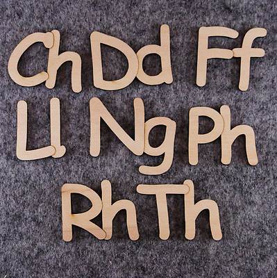Comic Sans Font Welsh Letter Set 3 or 6mm Plywood Capital and Lower ...