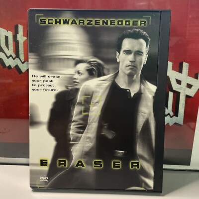 Eraser (DVD, 1997) Arnold Schwarzenegger Used Nice Cond Snap Case Fast ...