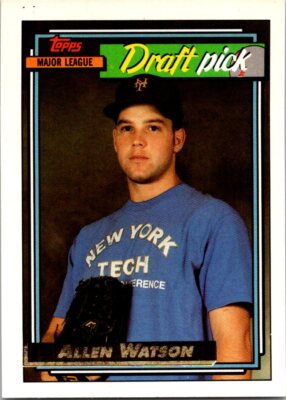 1992 Topps #654 Allen Watson Gold print code D* | eBay