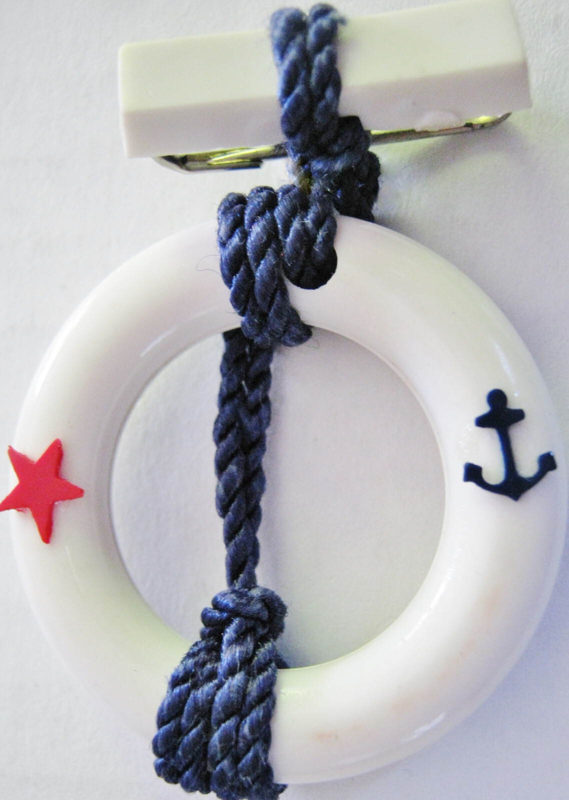 RARE VINTAGE CELLULOID US NAVY SAILING SHIP LIFESAVER… - Gem