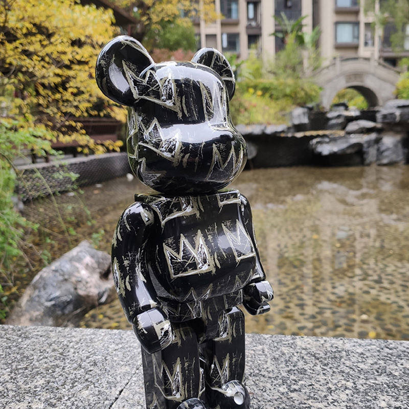 Bearbrick 400% Basquiat 8th Generation Crown 11-inch Height Brick Bear ...