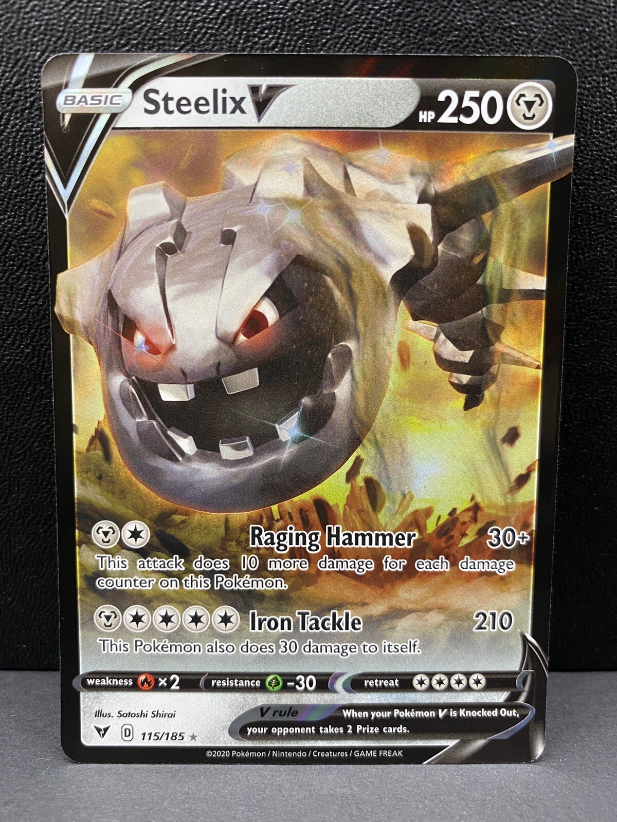 Pokémon TCG Steelix V Vivid Voltage 115/185 Regular Ultra Rare | eBay