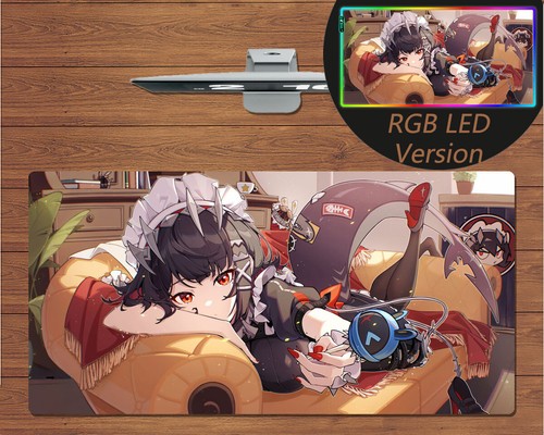 RGB LED Large Mouse Pad Zenless Zone Zero ZZZ Ellen Joe Gaming Mat ...