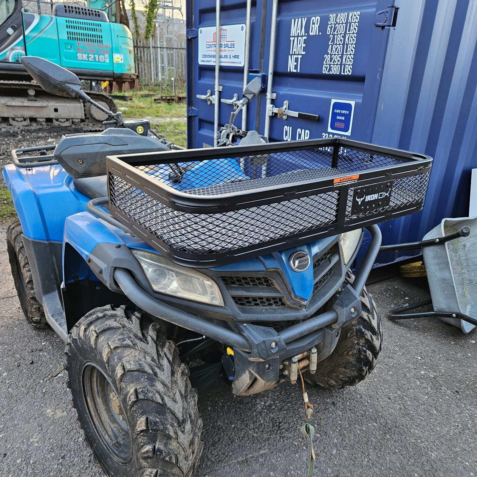 ATV Front Cargo Basket Quad Front Rack Front Box Luggage Carrier Rack ...