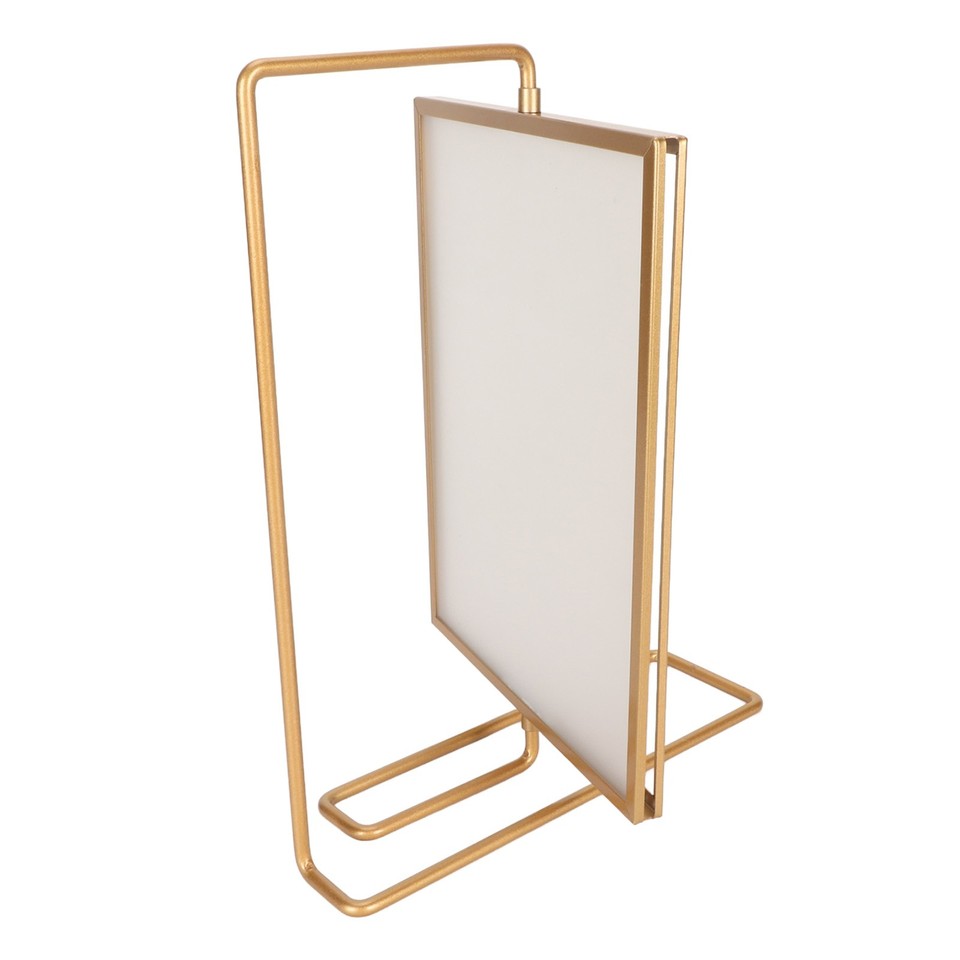 Y5578 Gold Metal Rotating Photo Frame Double Sided Rotating Floating ...