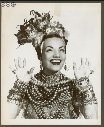 1950's Carmen Miranda, "Exotic Brazilian Dancer and Actress" Large ...