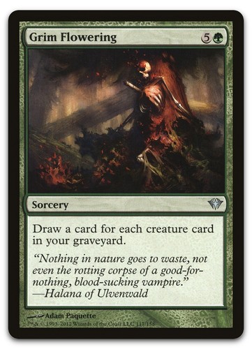 Grim Flowering #117 (NM) Dark Ascension DKA Magic MTG | eBay