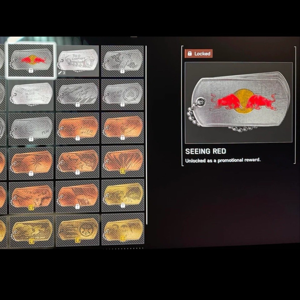 Battlefield 6 - BF6 - Red Bull Dog Tag Limited Exclusive Digital Code ...