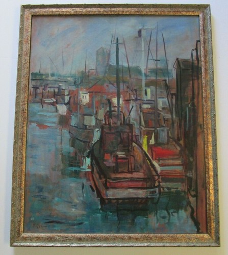 KALMAN ARON PAINTING AMERICAN LATVIA AUSTRIA ARTIST WW2 SURVIVOR ...