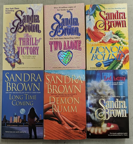 Sandra Brown Two Alone Led Astray Honor Bound Demon Rumm Long Time ...