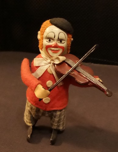 Original Vintage Schuco Mohair Clown Violin Player (German)-1930's | eBay