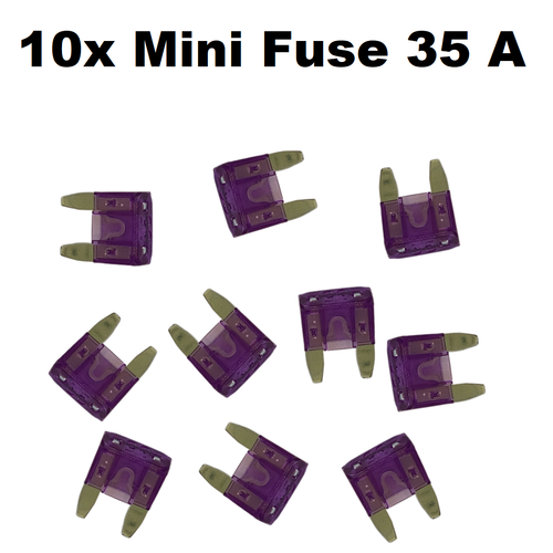 10x 35 AMP Mini Car Fuse Blade Truck Auto 35A Automotive Fuses | eBay ...