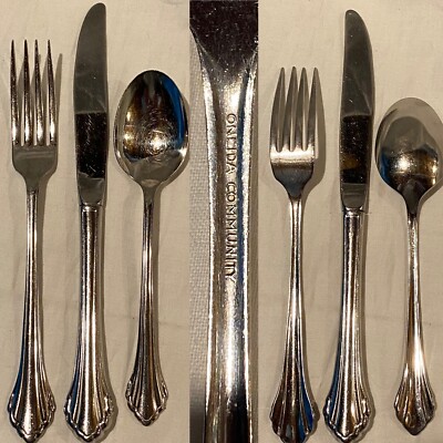 Oneida CLARETTE Fork, Knife, Spoon Dinner Set Stainless USA Flatware ...