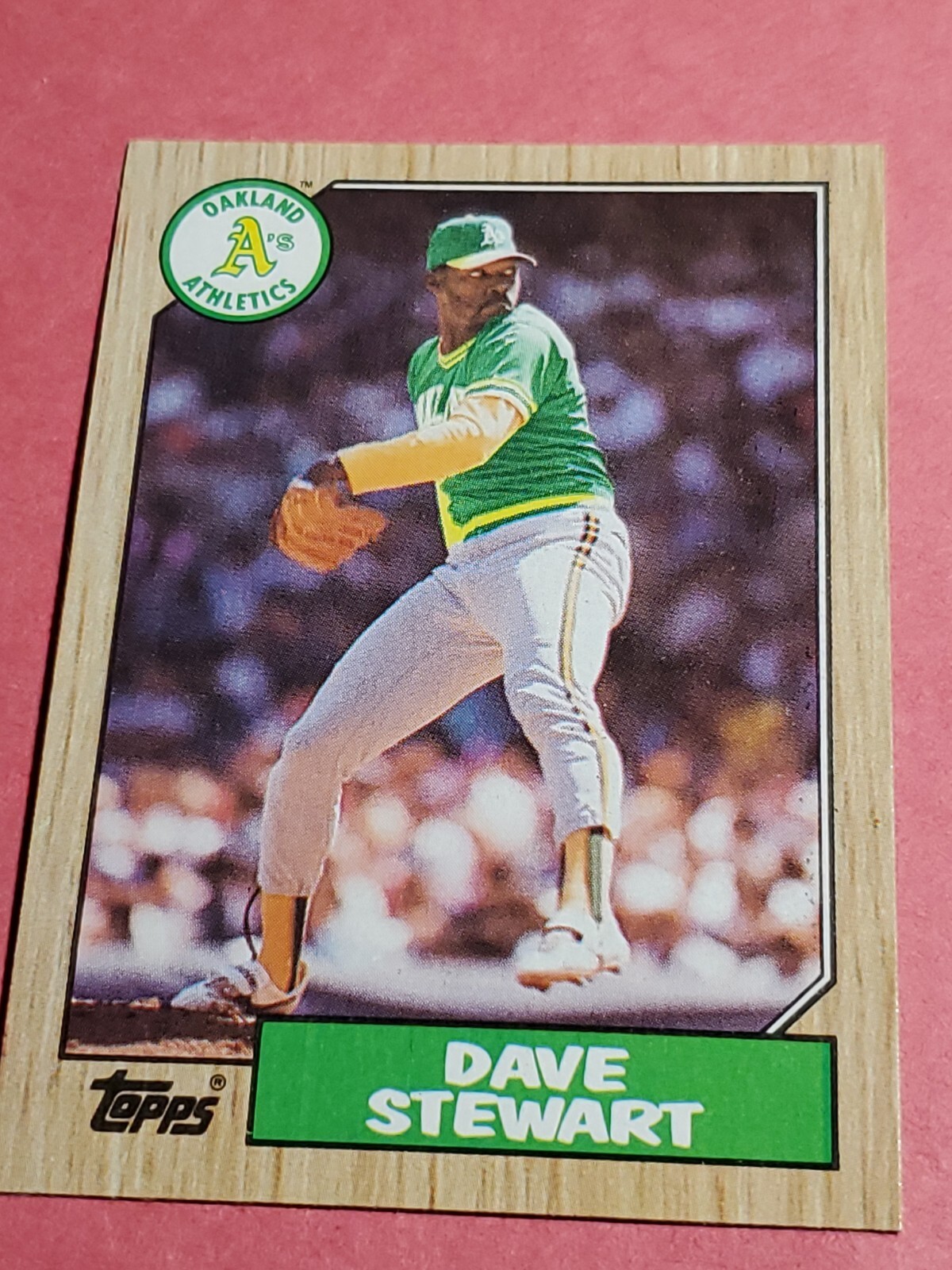 1987 Topps #14 Dave Stewart baseball card Oakland Athletics Dodgers | eBay