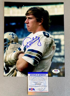 NEW ORLEANS SAINTS- ARCHIE MANNING AUTOGRAPH 8x10 PORTRAIT PHOTO PSA ...