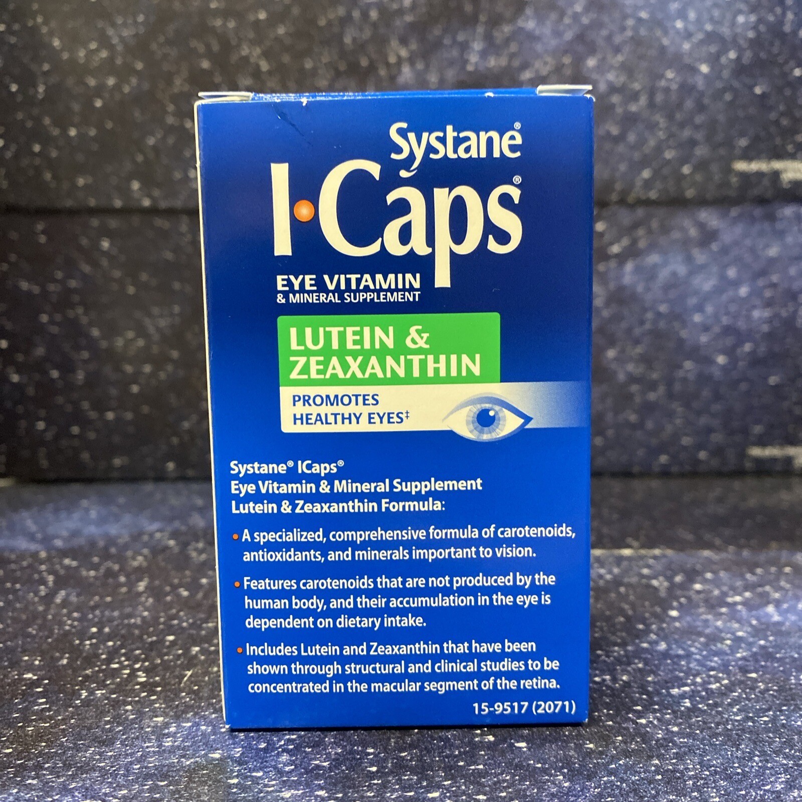 Systane I-Caps Eye Vitamin & Mineral Supplement Lutein & Zeaxanthin ...