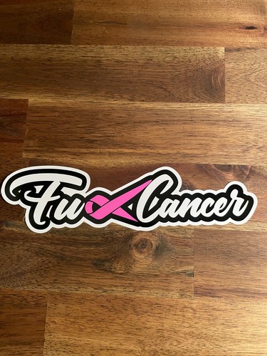 2x F*** CANCER - WHITE - Custom Vinyl Stickers AUSTRALIAN SELLER | eBay ...