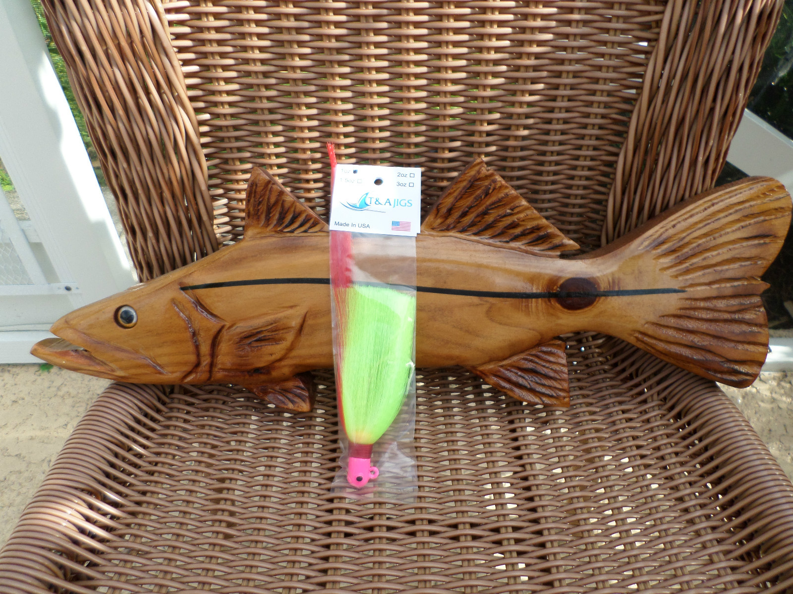 5 Snook Flare Hawk Red Tail Jigs 1oz COLOR CHOICE T&A JIGS Cobia ...