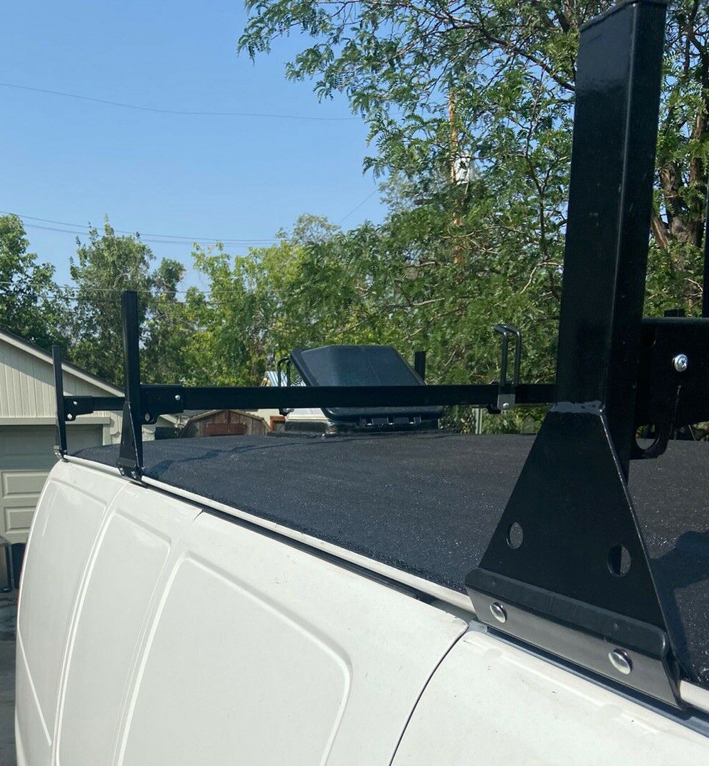 Ladder Roof Racks Steel Black Rack Fits Chevy Express Fullsize Van 3 ...