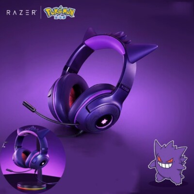 Pokémon Gengar x Razer Head-Computer Gaming USB Wired Headset ...
