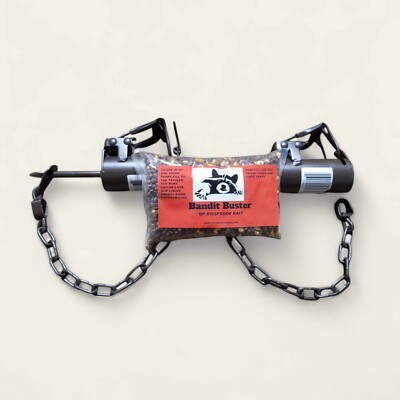 2 Duke Dog Proof DP Trapping raccoon Traps 1 BANDIT BUSTER Bait kit ...