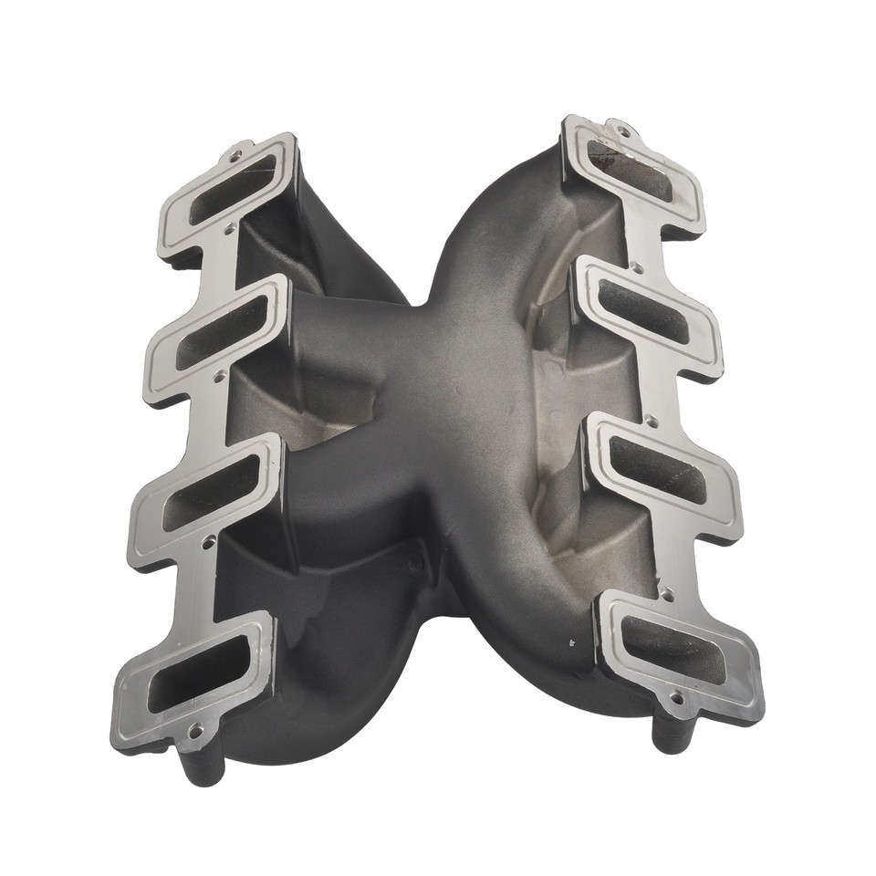 Mid-Rise Upper Dual Plane Intake Manifold Black For LS LS1 5.3L LS2 6 ...