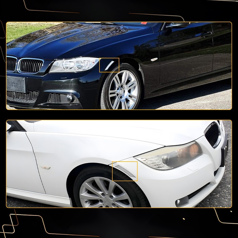 2X FOR 2007 08-2013 BMW E92 COUPE E93 CLEAR SIDE MARKER LIGHT BUMPER ...