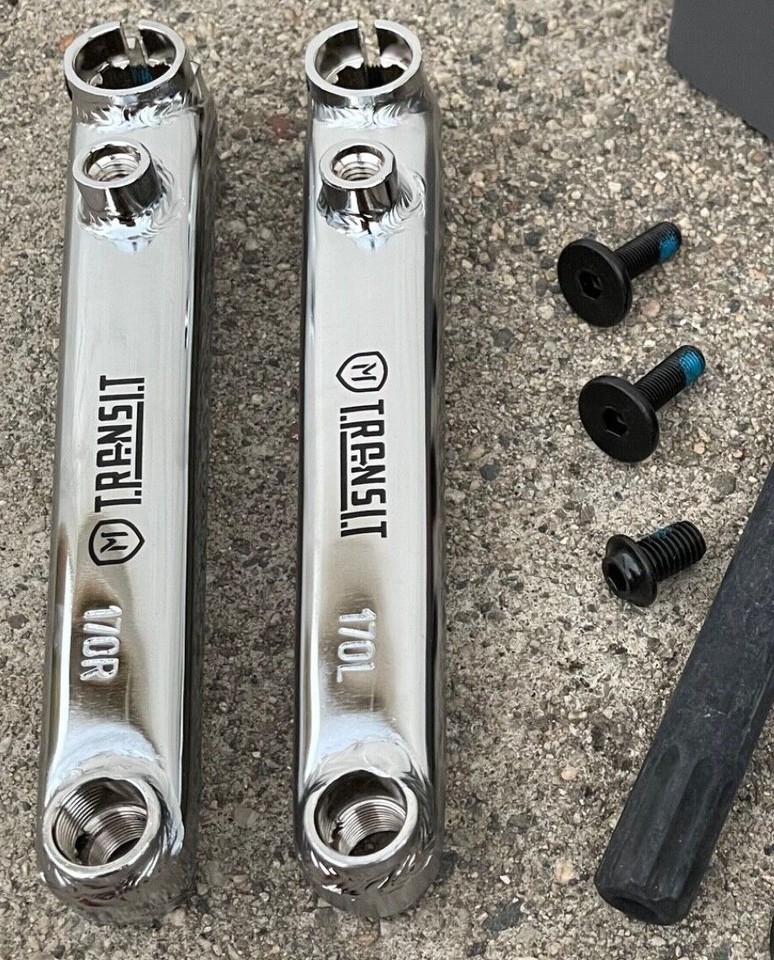 MISSION TRANSIT V2 CRANK 3 PIECE BMX CRANKS FIT CULT SUBROSA KINK ...