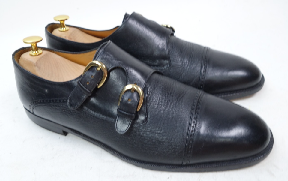 Mezlan Portofino Double Monk strap Dress Shoes Black Men Size 11 M | eBay